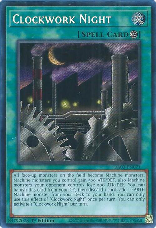 Clockwork Night (Secret Rare) - RA03-EN071 - Quarter Century Bonanza ...