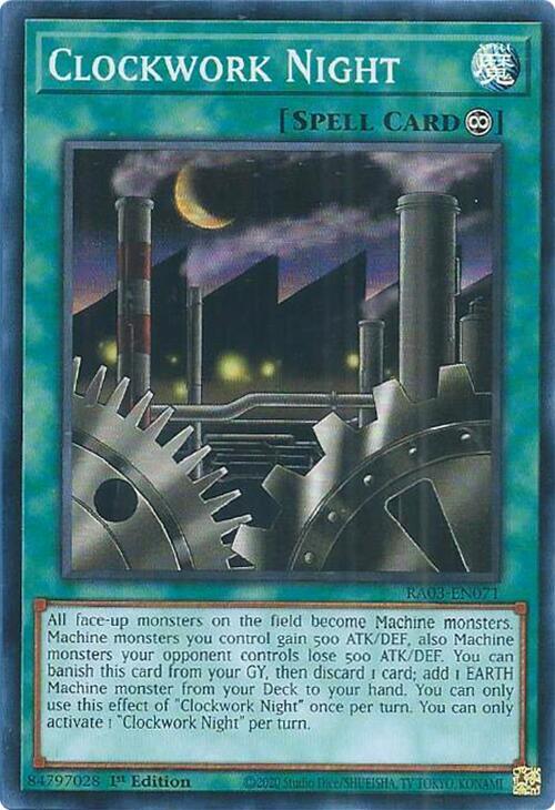 Clockwork Night - RA03-EN071 - Quarter Century Bonanza YuGiOh - Collectr