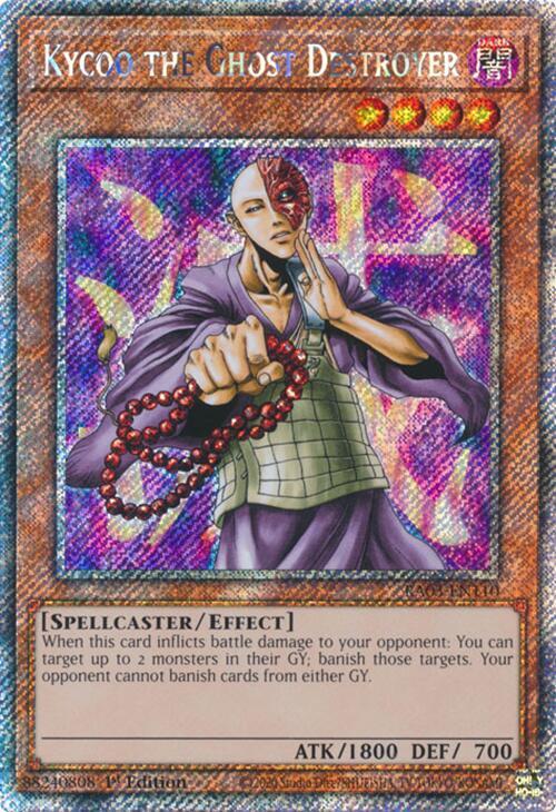 YuGiOh Quarter Century Bonanza Kycoo the Ghost Destroyer (Platinum ...