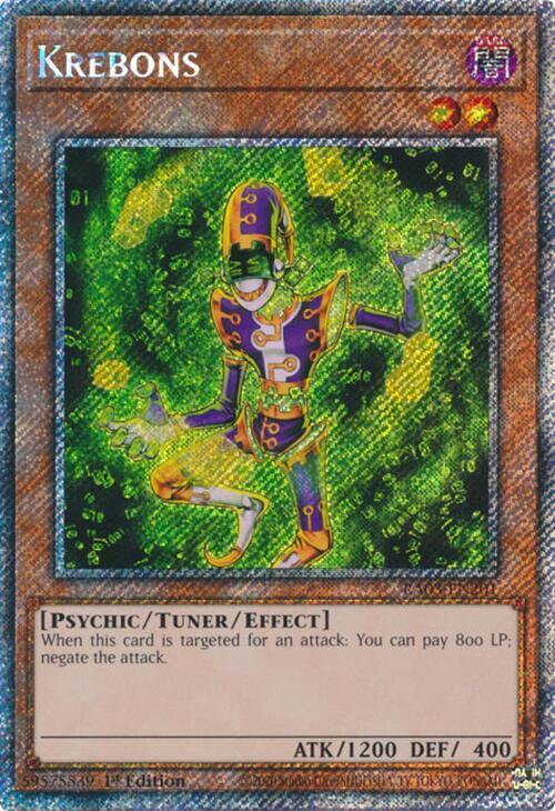 Krebons (Platinum Secret Rare) - RA03-EN201 - Quarter Century Bonanza ...