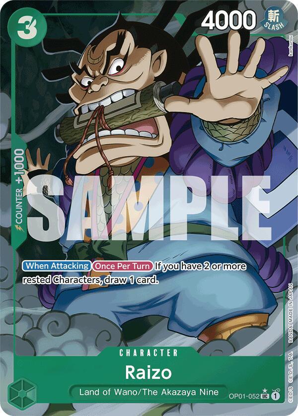 Raizo (Full Art) - OP01-052 - Premium Booster One Piece - Collectr