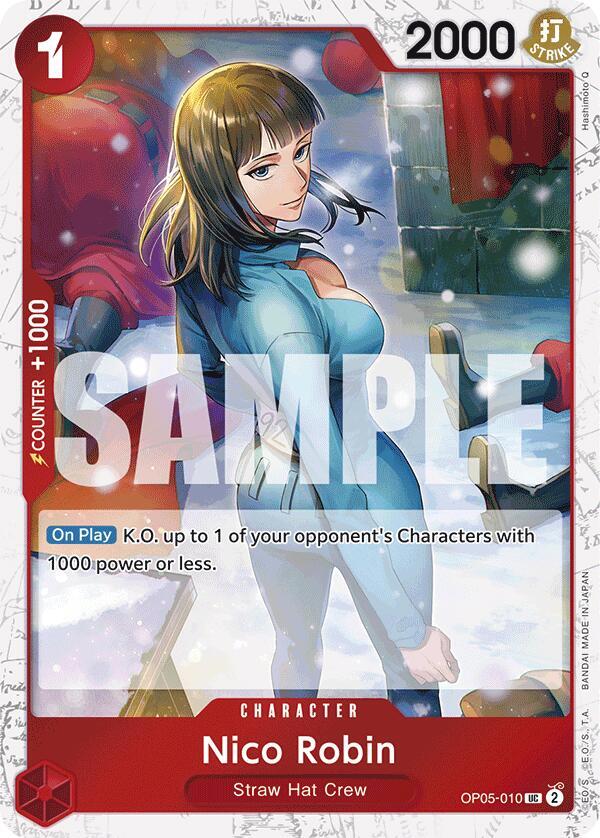 Nico Robin (Jolly Roger Foil) - OP05-010 - Premium Booster One Piece ...