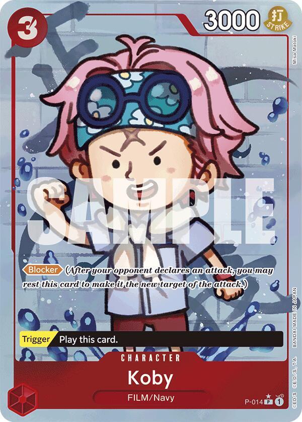 One Piece Premium Booster Koby (Full Art) P-014