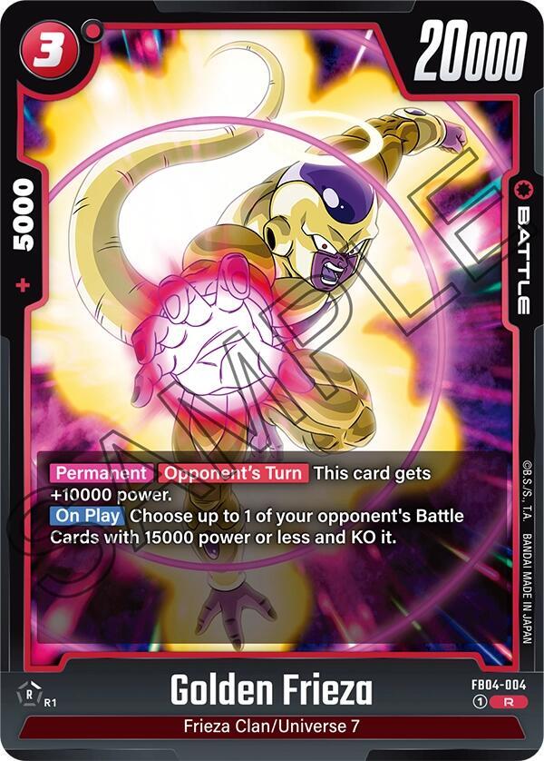 Dragon Ball Super Fusion World Ultra Limit Golden Frieza FB04-004