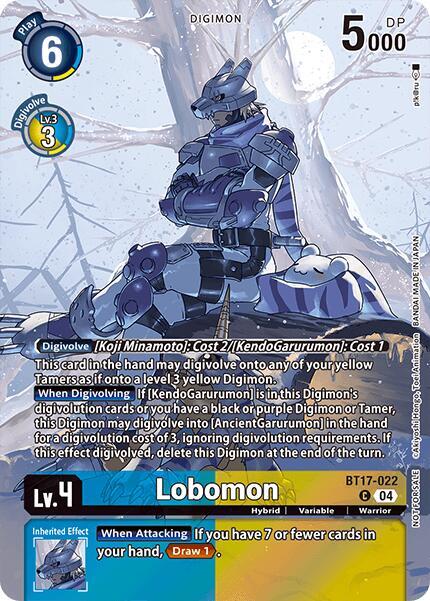 Digimon Chain of Liberation Lobomon (Legend Pack 2024 Box Topper) BT17-022 C