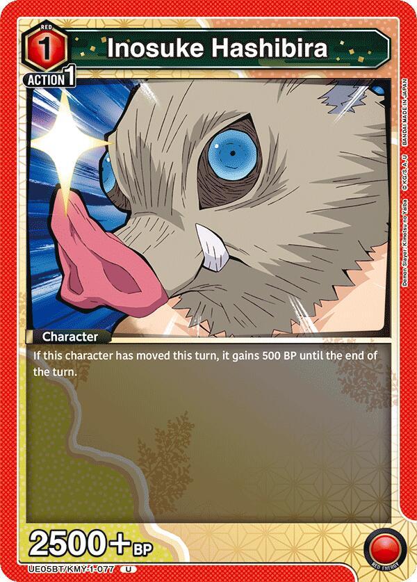 Union Arena Demon Slayer: Kimetsu no Yaiba Inosuke Hashibira (077 ...