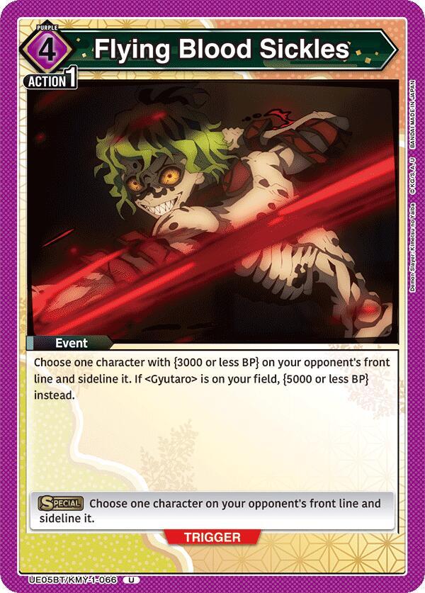 Union Arena Demon Slayer: Kimetsu no Yaiba Flying Blood Sickles UE05BT ...