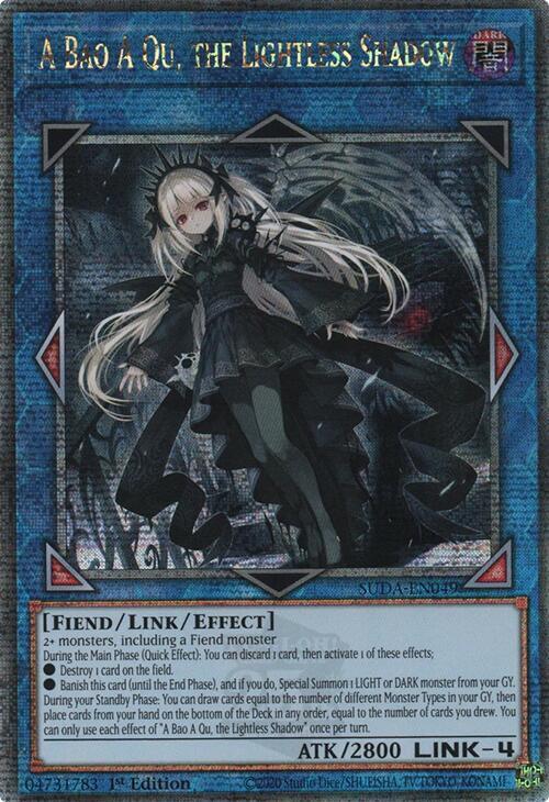 YuGiOh Supreme Darkness A Bao A Qu, the Lightless Shadow (Quarter ...