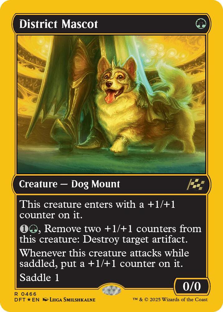 District Mascot (First-Place Foil) - 466 - Aetherdrift Magic: The ...