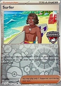 Pokemon League & Championship Cards Surfer (Regional Championship) 187/191