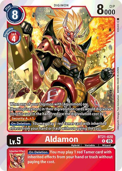 Aldamon - BT21-020 R - World Convergence Digimon - Collectr