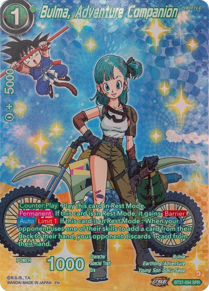 Dragon Ball Super History of Z Bulma, Adventure Companion (SPR) BT27-054