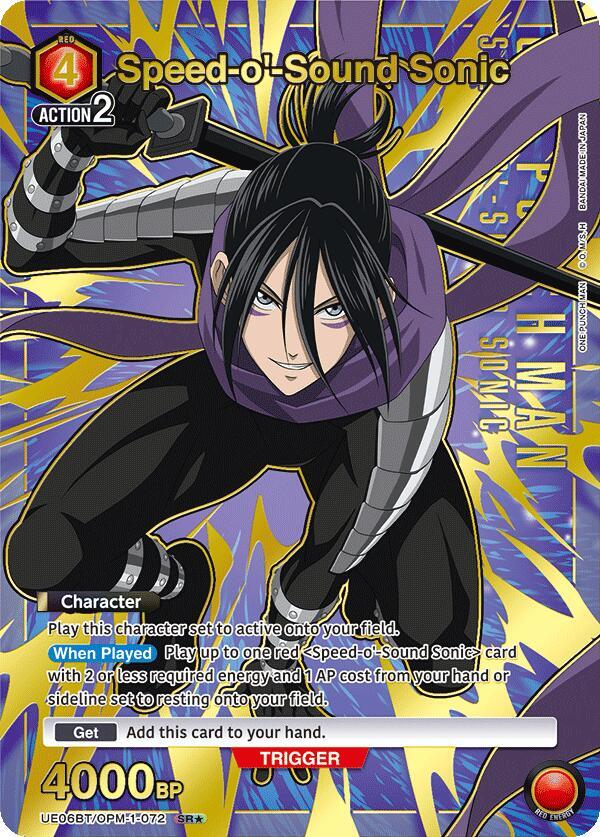 Speed-o'-Sound Sonic (072) (SR*) - UE06BT/OPM-1-072 - One Punch Man ...