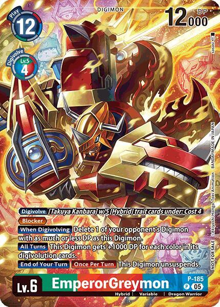 Digimon World Convergence EmperorGreymon (BT-21: Illustration ...