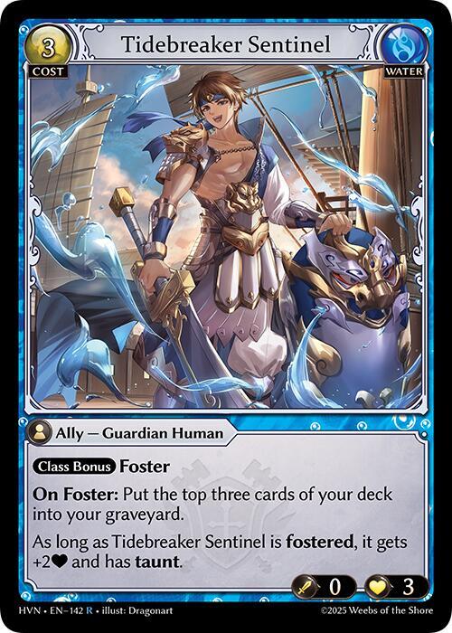 Grand Archive Abyssal Heaven Tidebreaker Sentinel 142