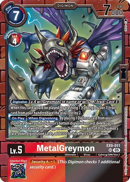 MetalGreymon - EX9-011 SR - Versus Monsters Digimon - Collectr