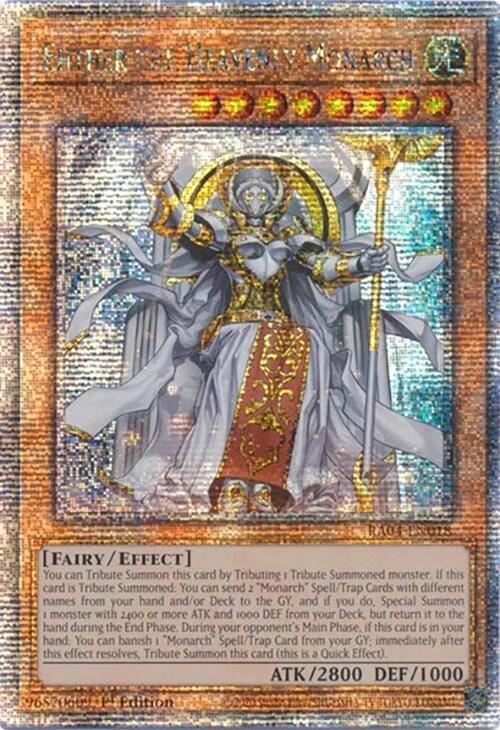 Ehther the Heavenly Monarch (Quarter Century Secret Rare) - RA04-EN018 ...