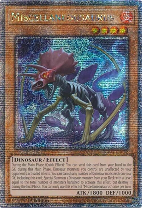 Miscellaneousaurus (Quarter Century Secret Rare) - RA04-EN022 - Quarter ...