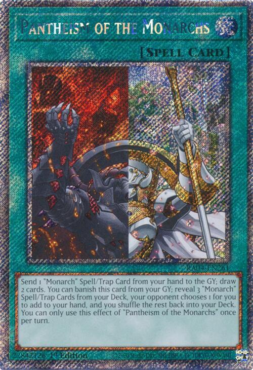 Pantheism of the Monarchs (Platinum Secret Rare) - RA04-EN261 - Quarter ...