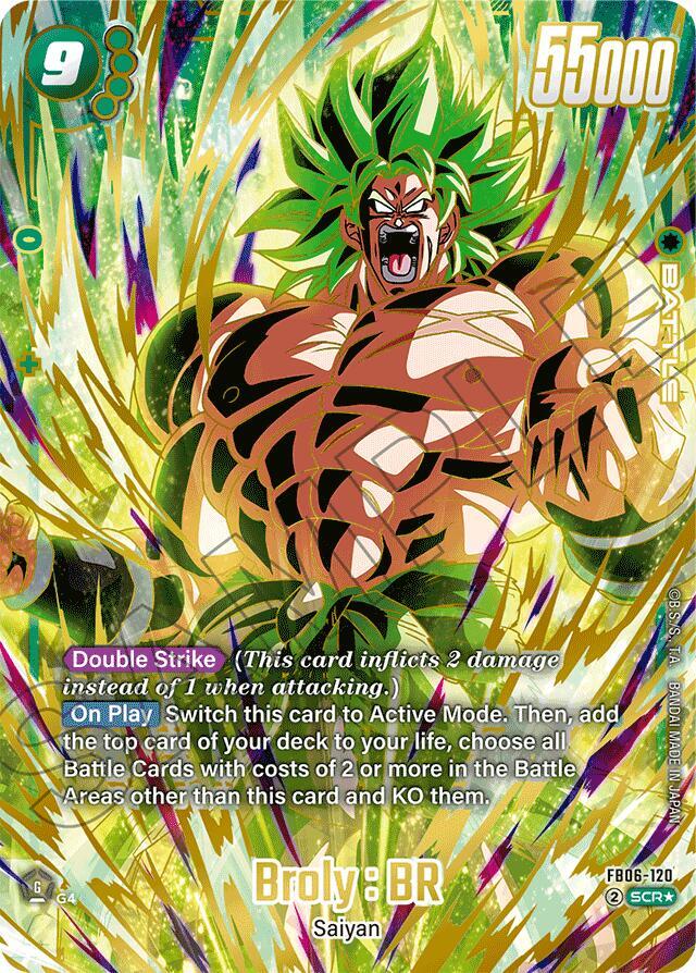 Dragon Ball Super Fusion World Rivals Clash Broly : BR - FB06-120 ...