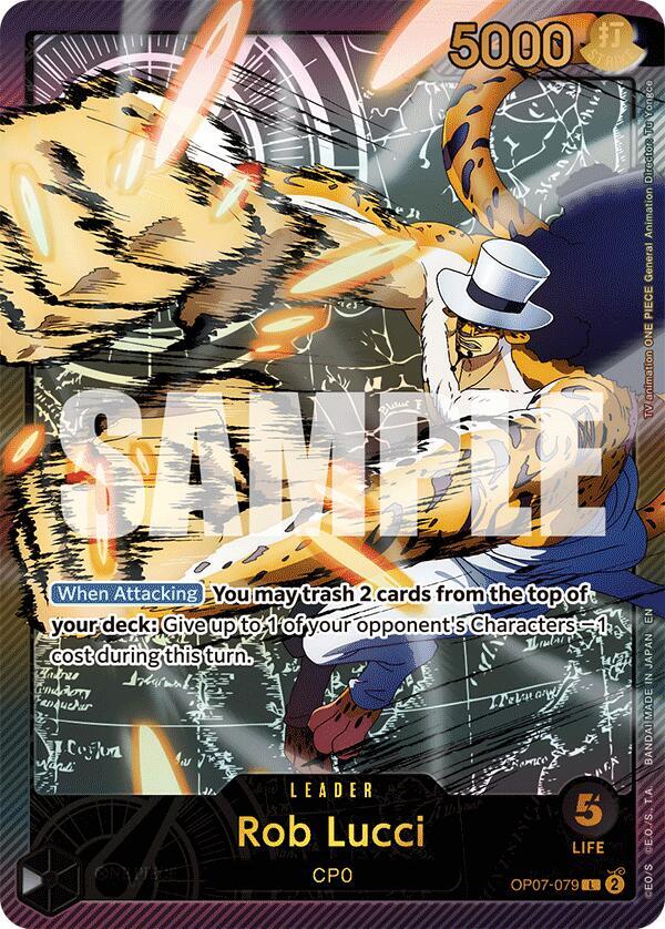 Rob Lucci (SPR) - OP07-079 - Extra Booster: Anime 25th Collection One ...