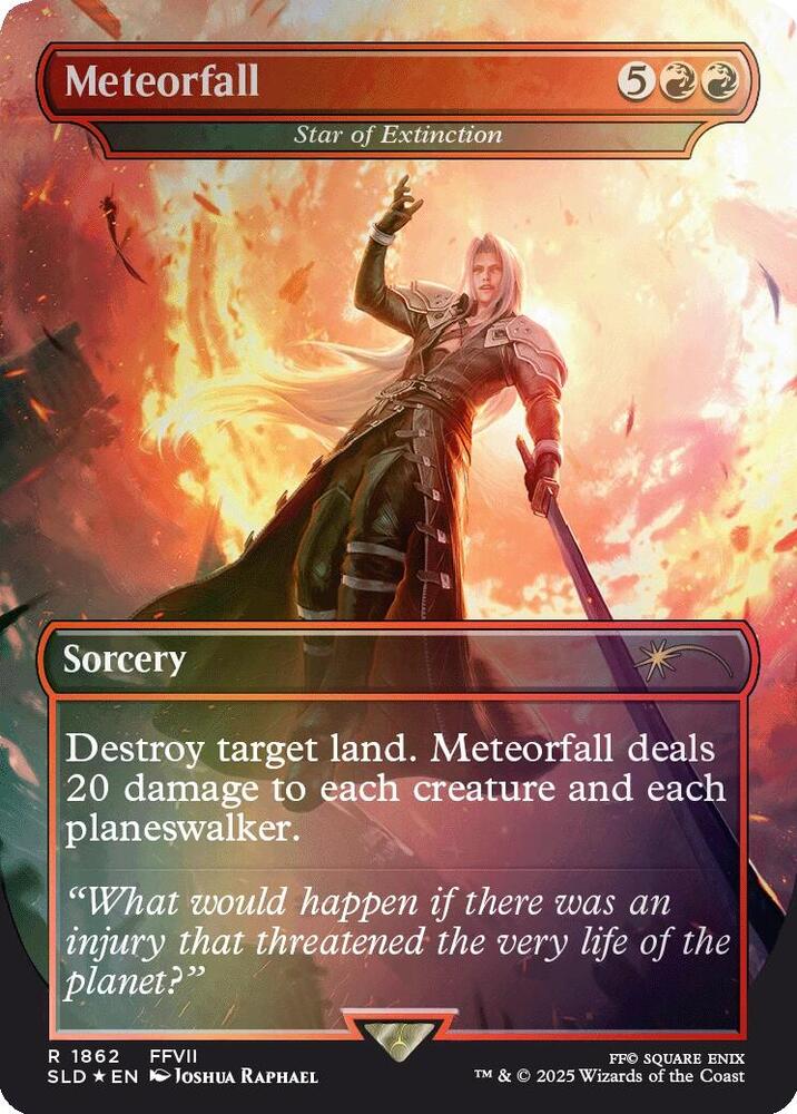 Meteorfall - Star of Extinction (Rainbow Foil) - 1862 - Secret Lair ...