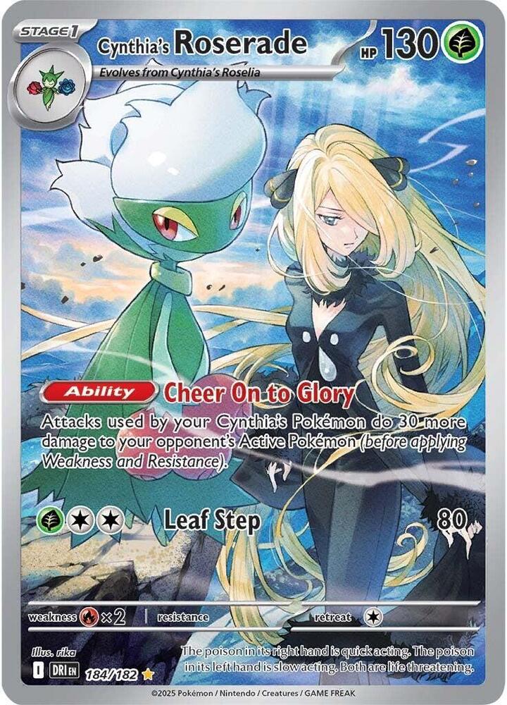 Cynthia's Roserade - 184/182 - Destined Rivals Pokemon - Collectr