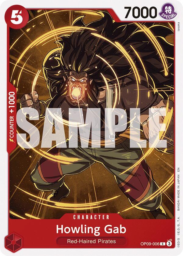 Howling Gab (Reprint) - OP09-006 - Starter Deck 23: RED Shanks One ...