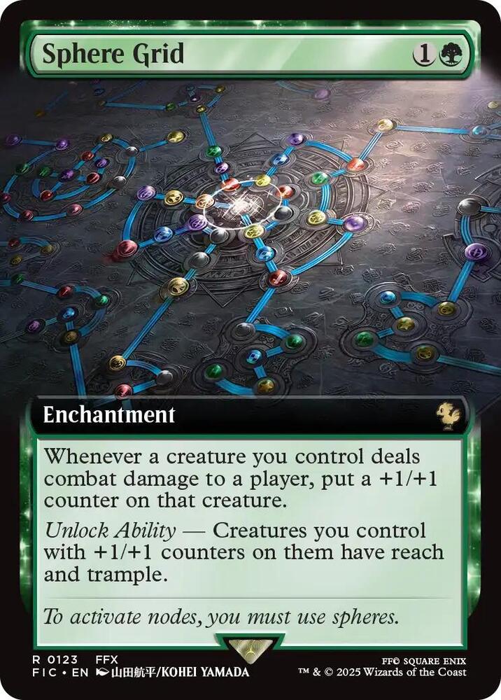 Magic: The Gathering Commander: FINAL FANTASY Sphere Grid (Extended Art ...