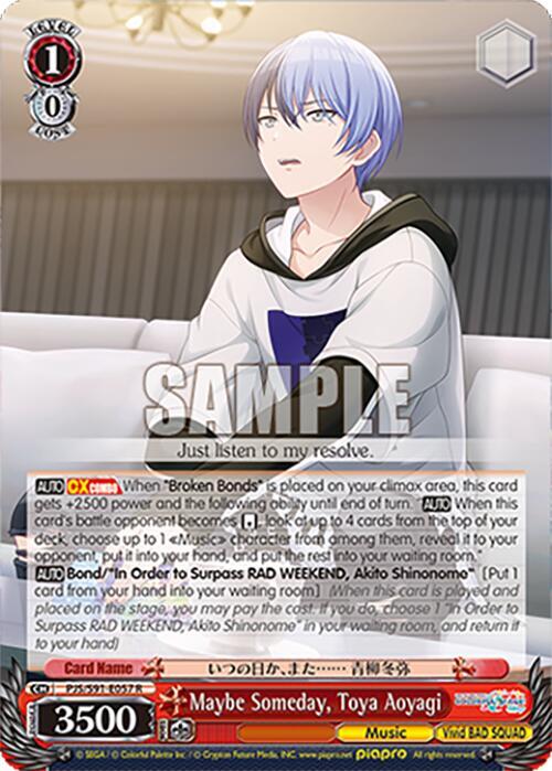 Maybe Someday, Toya Aoyagi - PJS/S91-E057 R - HATSUNE MIKU: COLORFUL ...