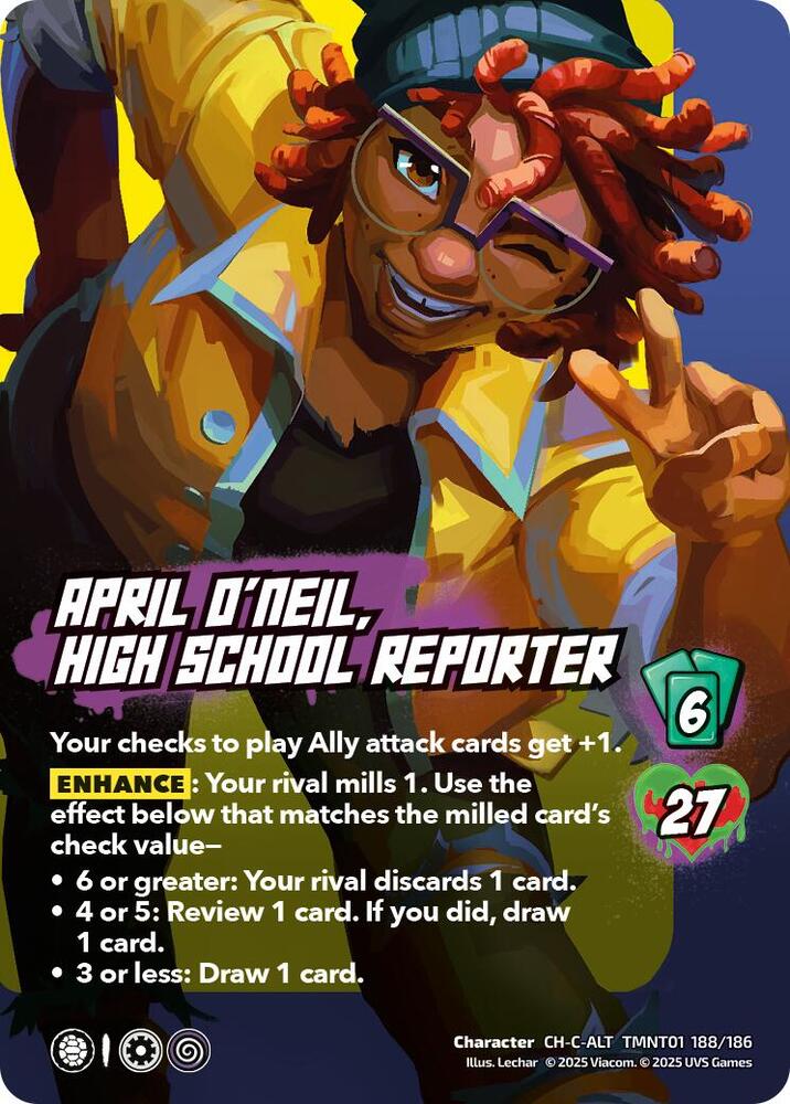 April O'Neil, High School Reporter (Alternate Art) - TMNT01 188/186 ...