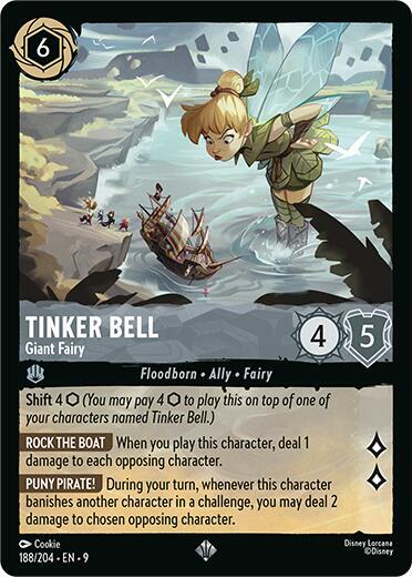 Tinker Bell - Giant Fairy - 188/204 - Fabled Lorcana - Collectr