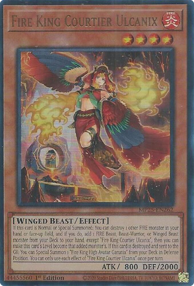 Fire King Courtier Ulcanix - MP25-EN262 - 2025 Mega-Pack YuGiOh - Collectr