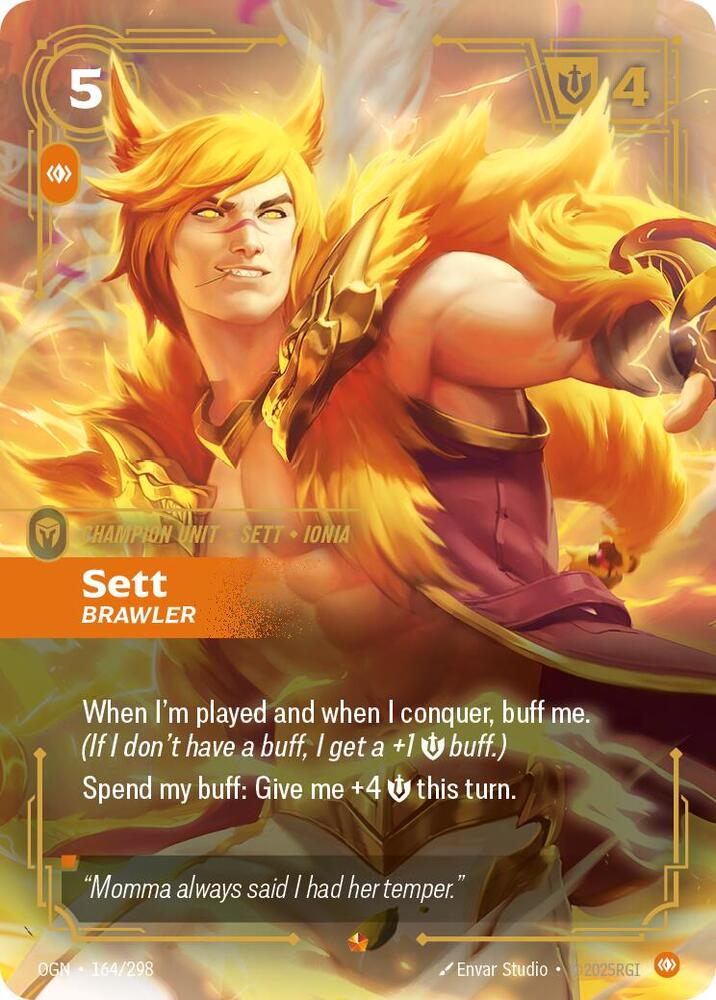 Sett - Brawler - 164/298 - Origins Riftbound - Collectr