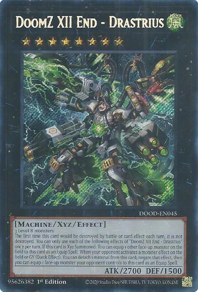 DoomZ XII End - Drastrius - DOOD-EN045 - Doom of Dimensions YuGiOh ...