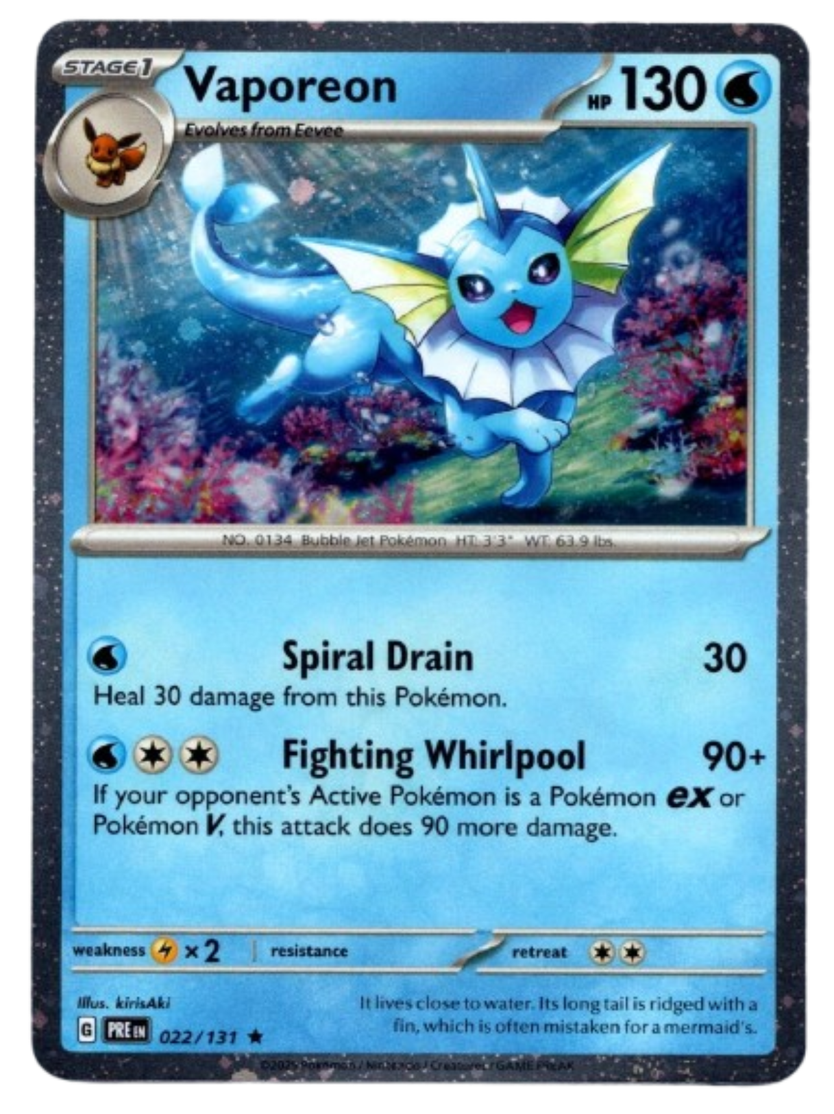 Vaporeon - 022/131 (Cosmos Holo) - 022/131 - Miscellaneous Cards ...