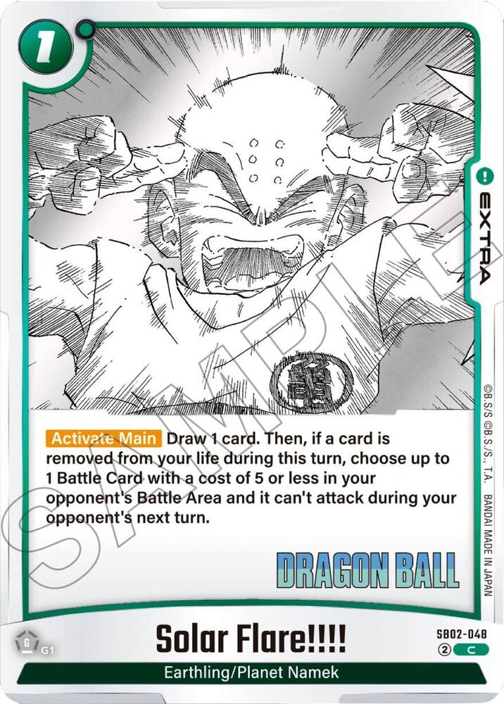 Solar Flare!!!! - SB02-048 - Manga Booster 02 Dragon Ball Super Fusion ...