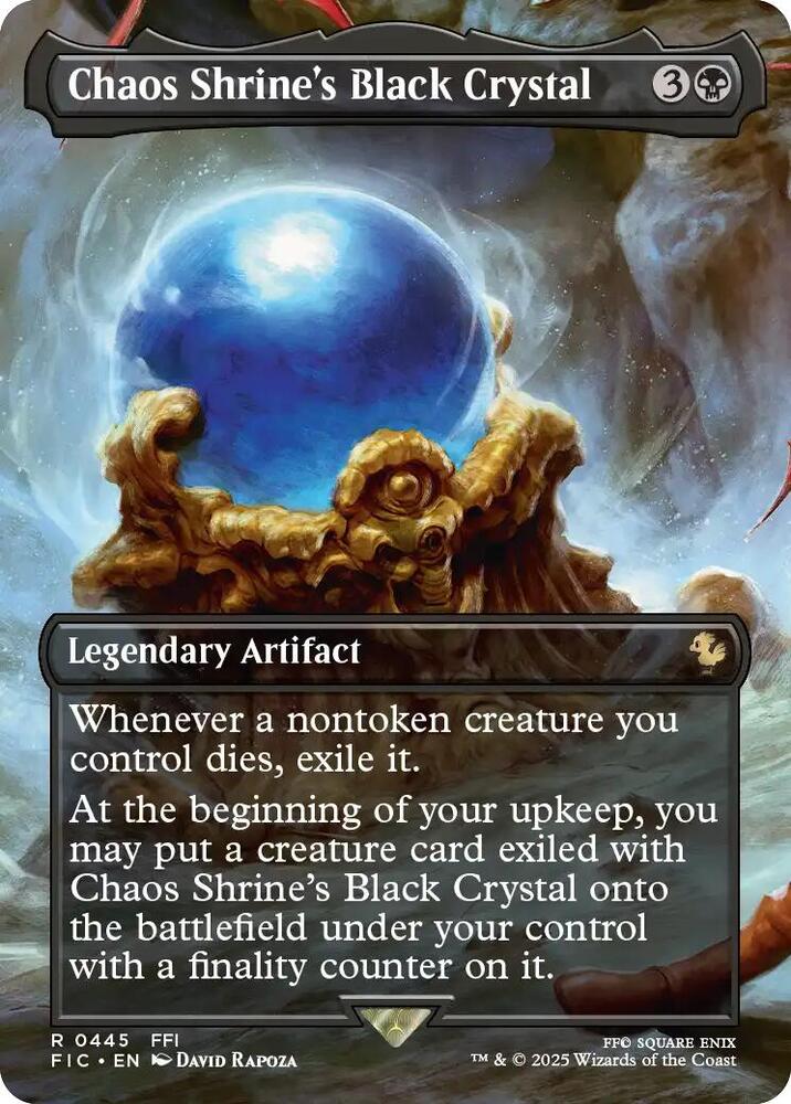 Chaos Shrine's Black Crystal (Borderless) - 445 - Commander: FINAL ...