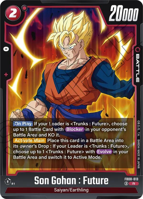Son Gohan : Future - FB08-013 - FB08-013 - Saiyan's Pride Dragon Ball ...