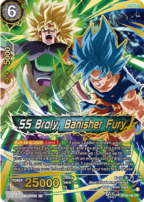 SS Broly, Banisher Fury - BT29-145 - Fearsome Rivals Dragon Ball Super ...