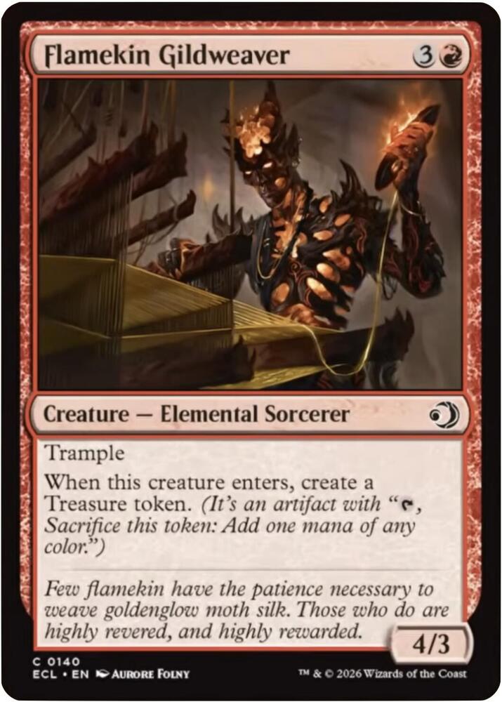 Flamekin Gildweaver - 140 - Lorwyn Eclipsed Magic: The Gathering - Collectr