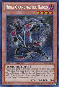 Ninja Grandmaster Hanzo - CT09-EN003 - 2012 Collectors Tin YuGiOh ...