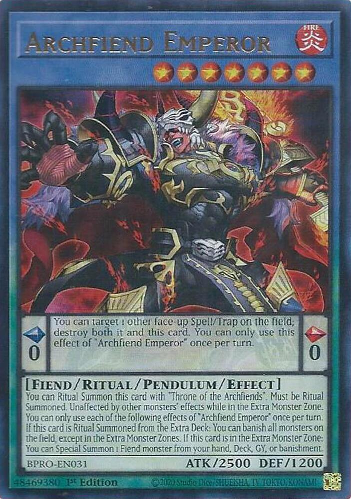 Archfiend Emperor - BPRO-EN031 - Burst Protocol YuGiOh - Collectr