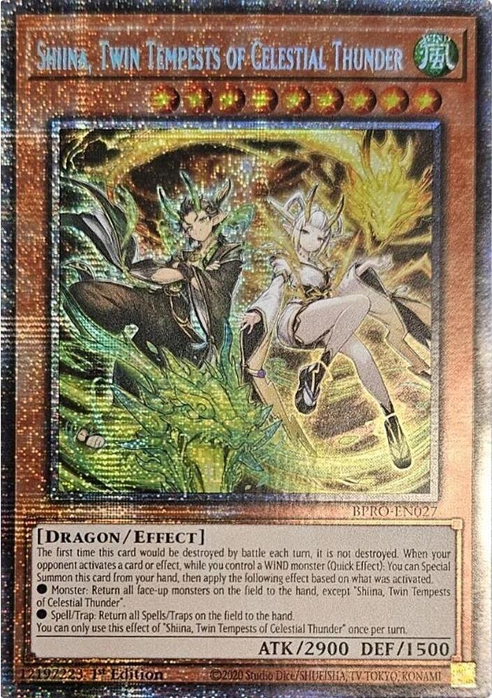Shiina, Twin Tempests of Celestial Thunder - BPRO-EN027 - Burst ...