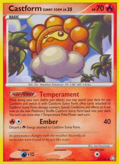 Castform Sunny Form - 51 - Legends Awakened Pokemon - Collectr