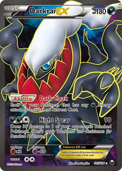 Pokemon Dark Explorers Darkrai EX (Full Art) 107