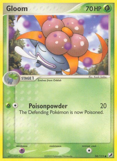 Gloom - 58/115 - EX Unseen Forces Pokemon - Collectr