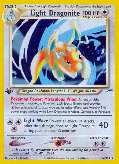 Pokemon Neo Destiny Light Dragonite 14