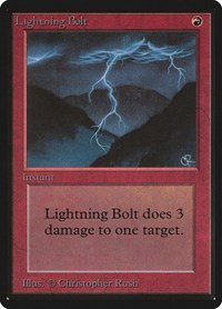 Lightning Bolt - Beta Edition Magic: The Gathering - Collectr