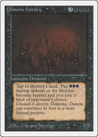 Demonic Hordes - Unlimited Edition Magic: The Gathering - Collectr